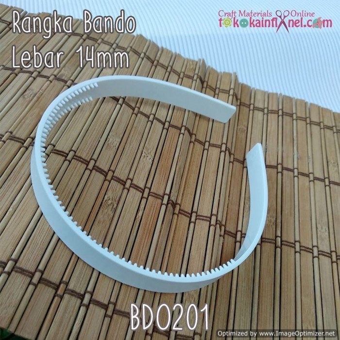 Jual Bdo201 Rangka Bando Putih Bergigi Lebar 1,4cm | Shopee Indonesia
