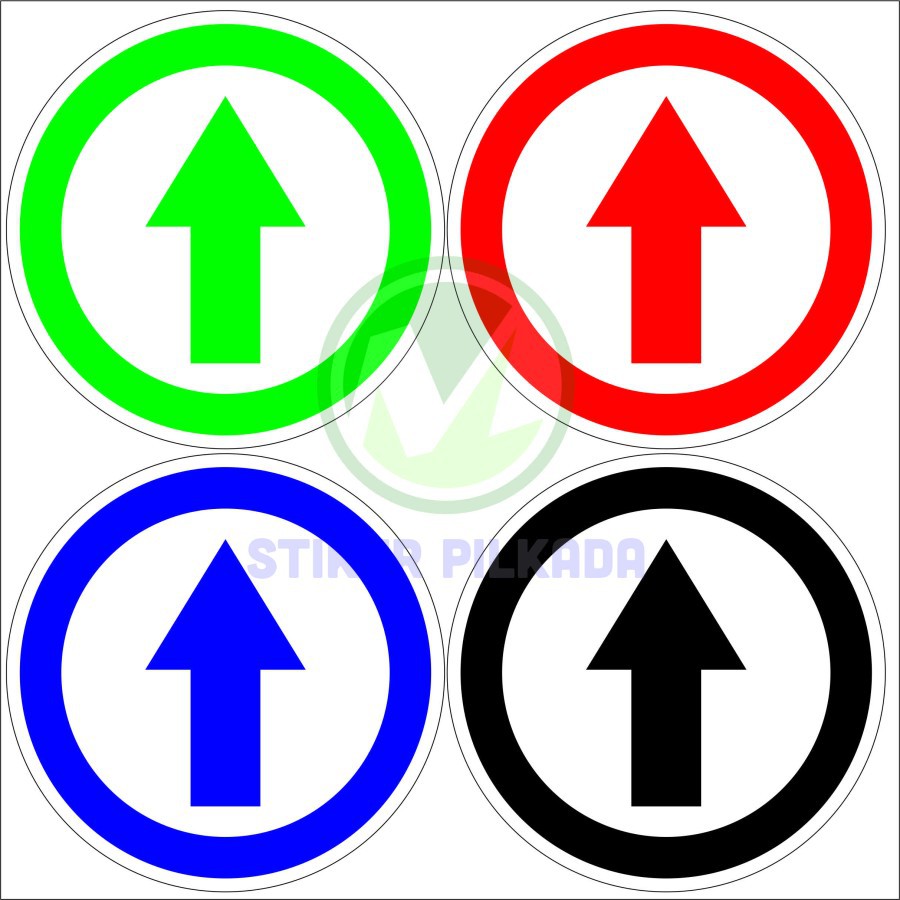 Jual STIKER VINYL PANAH ARAH BULAT (DIJUAL SATUAN) | Shopee Indonesia