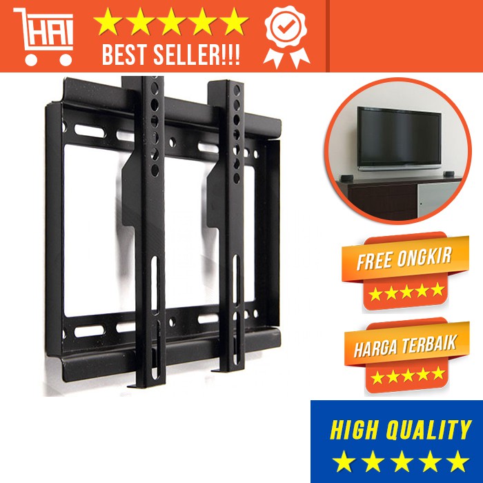 Jual BRACKET TV HIGH QUALITY BRAKET TEMBOK PENYANGGA TELEVISI MONITOR ...