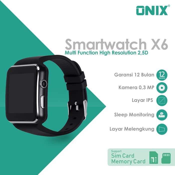 Jual Good Quality !! Onix Smartwatch X6 - Multi Function High ...