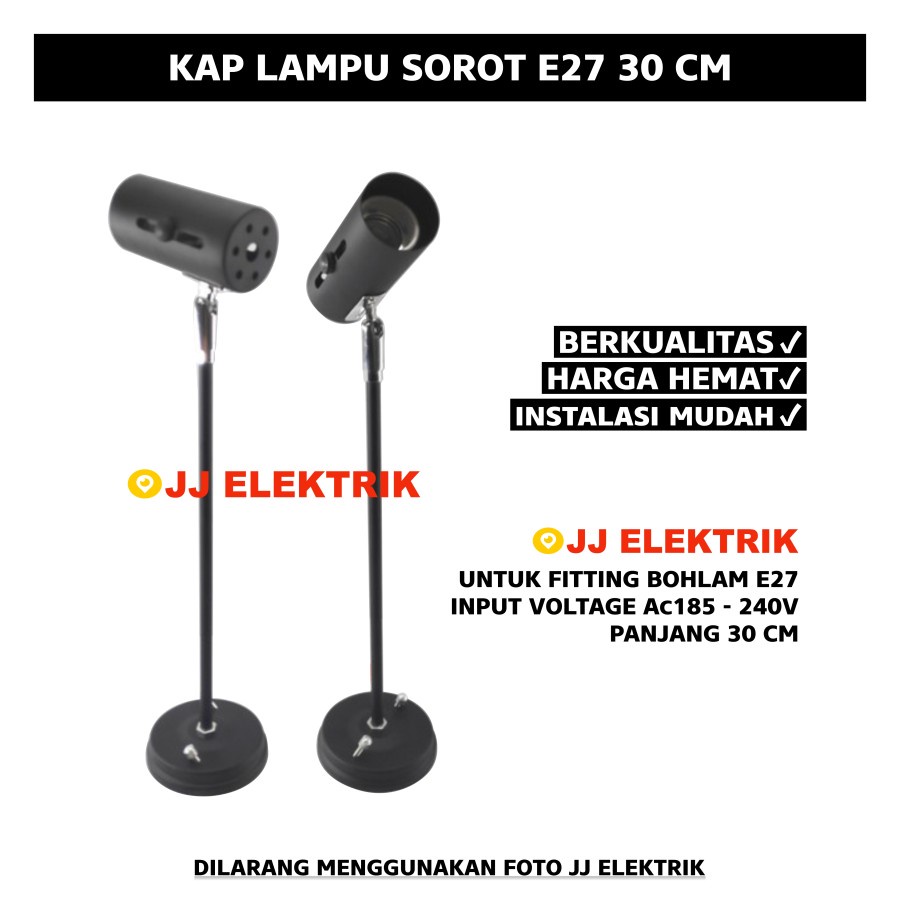 Jual Kap Lampu Sorot Spot Plafon Tempel Spotlight Fitting E27 30 cm | Shopee Indonesia