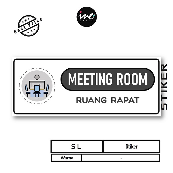Jual STIKER RUANG MEETING | STIKER MEETING ROOM | STIKER RUANG RAPAT ...
