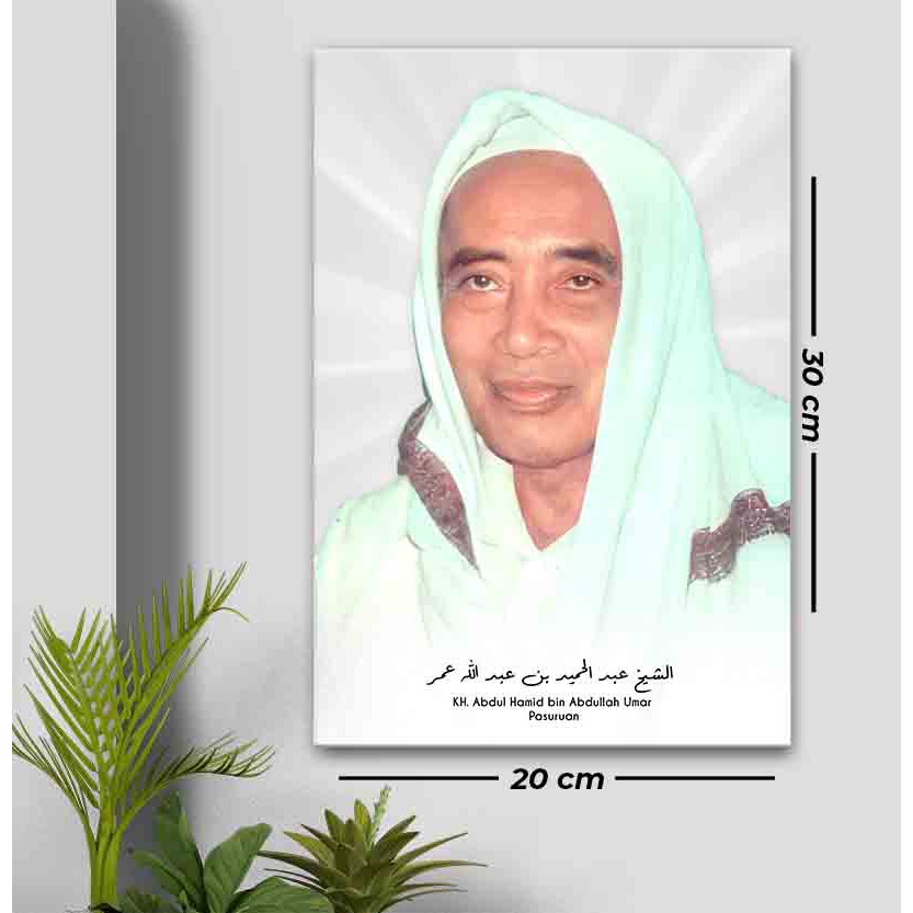 Jual Foto Poster KH Abdul Hamid / Mbah Hamid Pasuruan Ulama Wall Decor ...