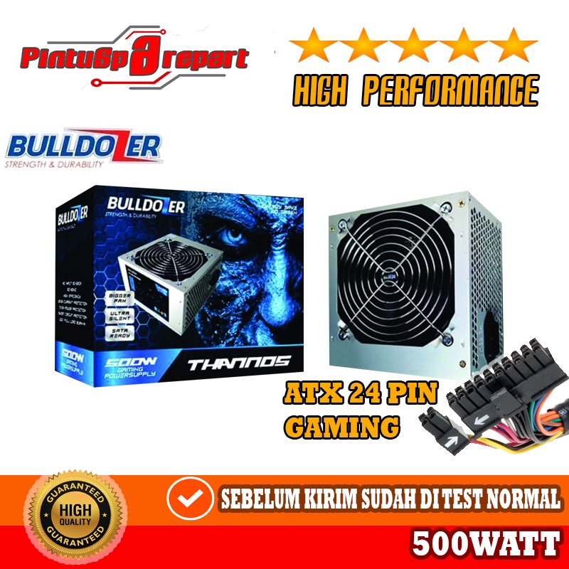 Jual Power Supply Bulldozer 500w ATX 24Pin Fan 12cm Psu Pc Komputer 500 ...