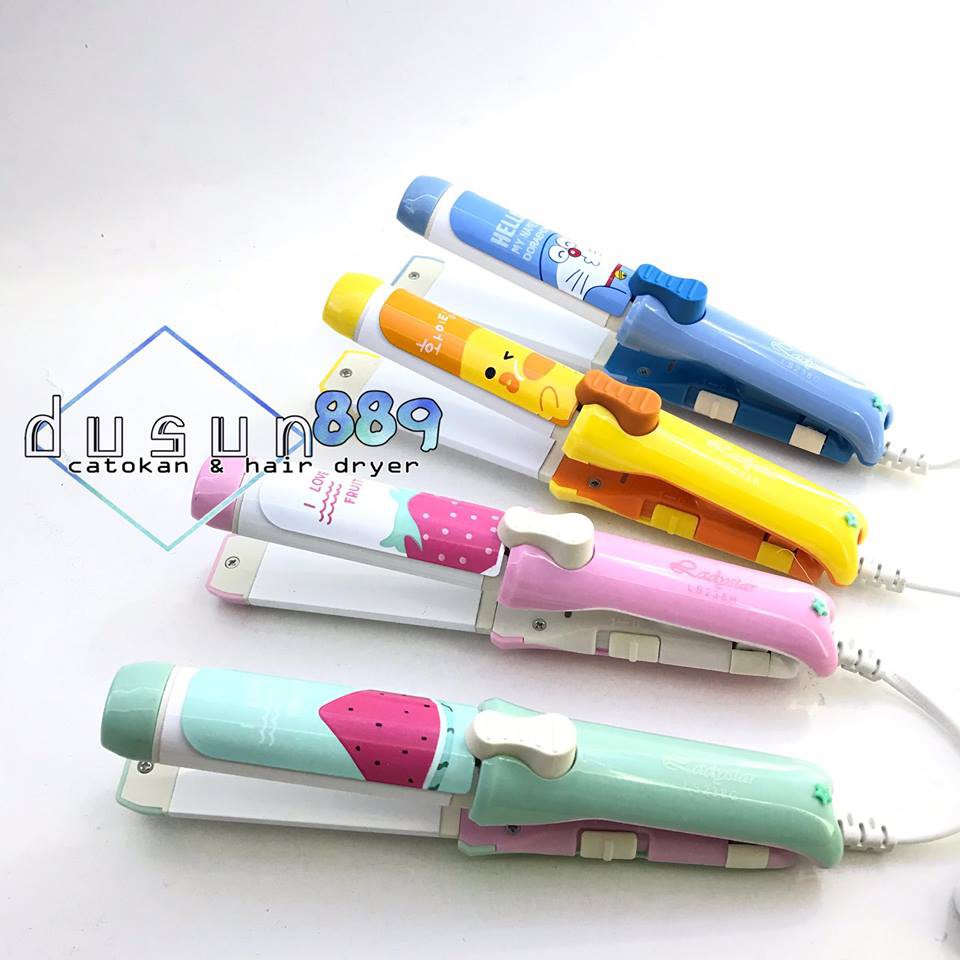 Jual CATOKAN MINI 2 IN 1 LS 238 MOTIF BISA LURUS CURLY / LUCU | Shopee ...