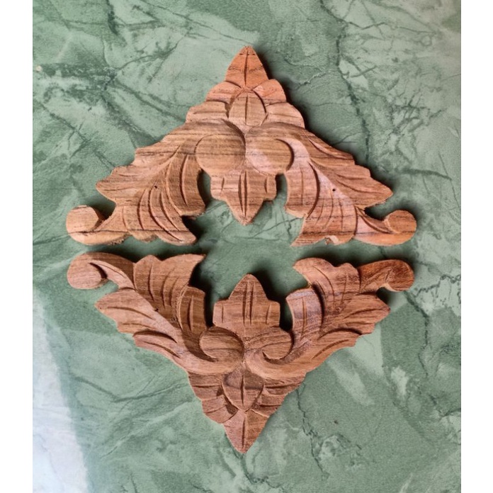 Jual ukiran kayu jati ulir kecil satu pasang | Shopee Indonesia
