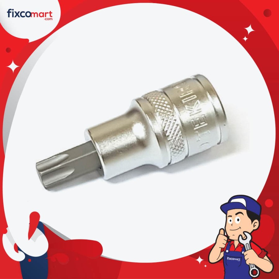 Jual Tekiro Mata Sock Bit Bintang 1/2 Inch T45 / Tekiro Star Bit Socket ...