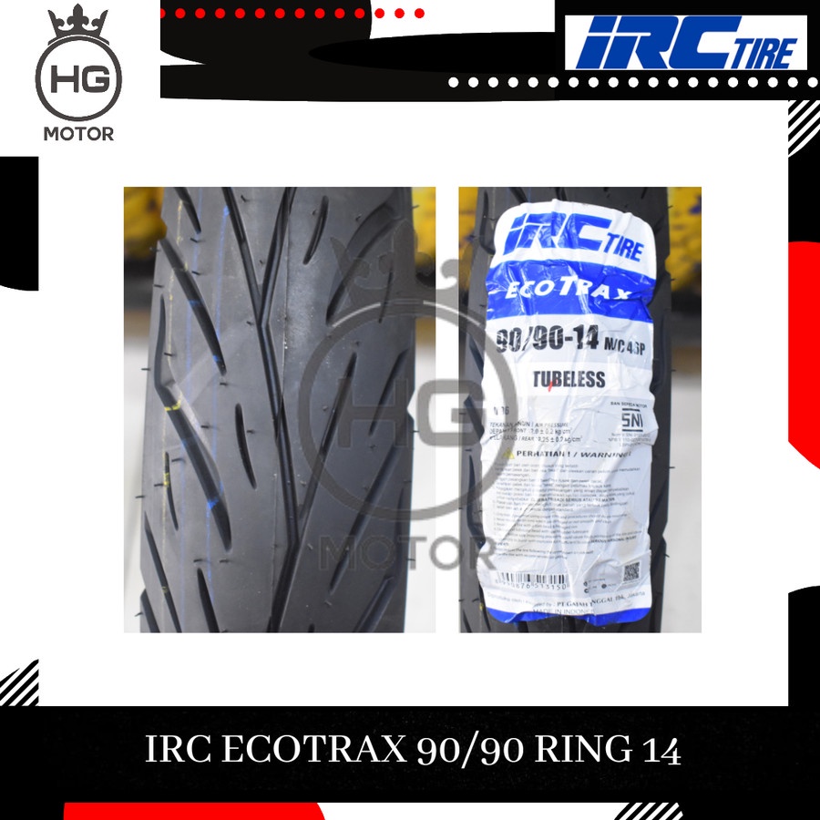 Jual Ban Motor IRC 90/90 - 14 M/C 46P ECOTRAX NR96 Tubeless Yamaha ...