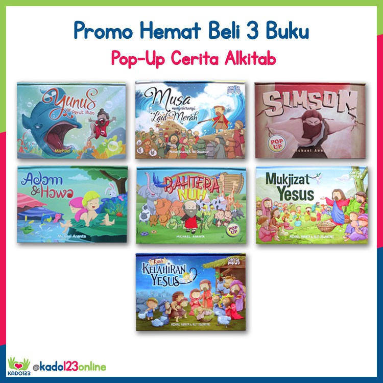Jual Buku Pop-Up Cerita Alkitab (KD) | Shopee Indonesia