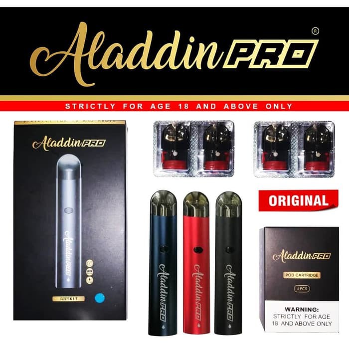 Jual ALADDIN PRO POD KIT 550MAH AUTHENTIC PODS FOR VAPORIZER VAPE ...