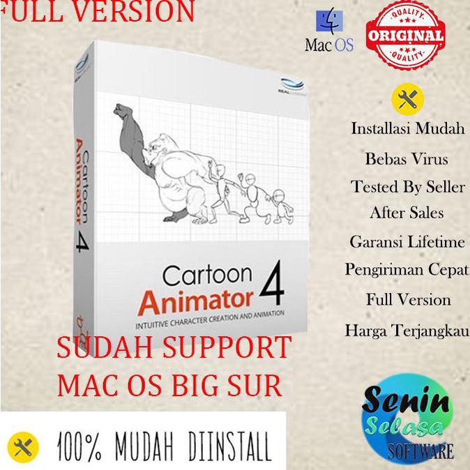 Jual Software Animasi Kartun 2D: Cartoon Animator 4.2 [Mac] | Shopee Indonesia