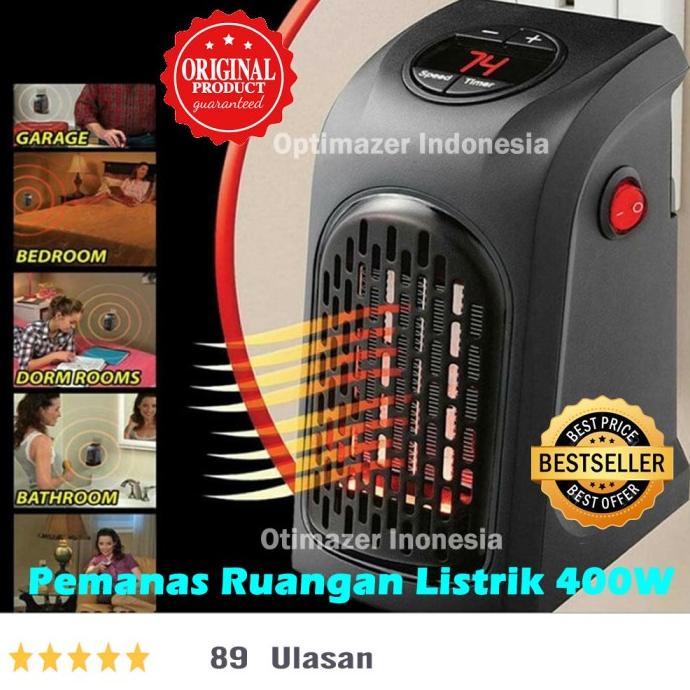 Jual Pemanas Ruangan Elektrik Mini Penghangat Kamar Remote Thermostat ...