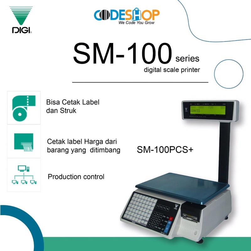Jual TIMBANGAN DIGITAL DIGI SM-100P | Shopee Indonesia