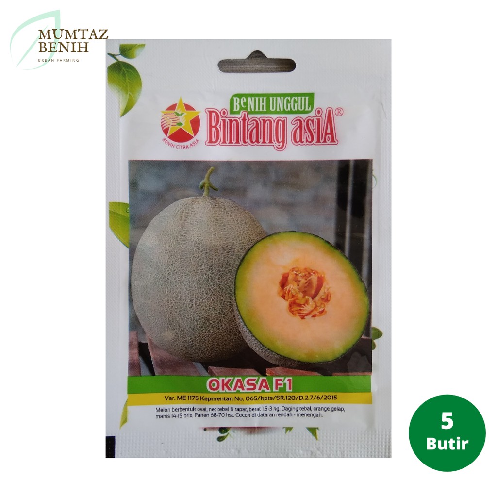 Jual Benih Rock Melon Okasa F1 (Bintang Asia) | Shopee Indonesia