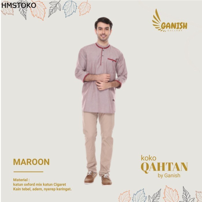 Jual KOKO QAHTAN DEWASA - MARUN, M (MRC) | Shopee Indonesia