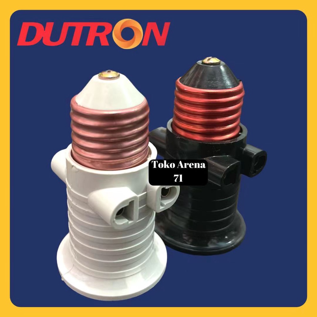Jual Fitting Kombinasi Fitting Lampu Kombinasi DUTRON Warna Hitam Putih | Shopee Indonesia