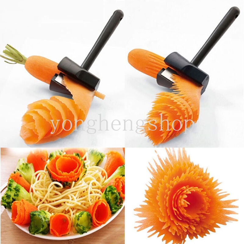Jual [JOK] 10.10 sPIRAL cUTTER gARNISH wORTEL || Carrot Curler Slicer ...