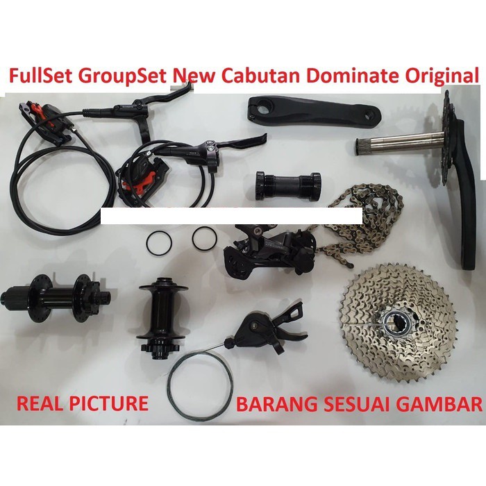 Jual Full Set GroupSet Cabutan Sepeda Dominate Original RD Shimano ...