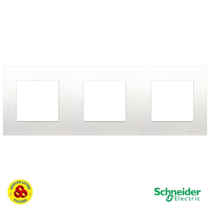 Jual Schneider Frame 3G Vivace KB_31_WE Face Plate 3 Gang Putih ...