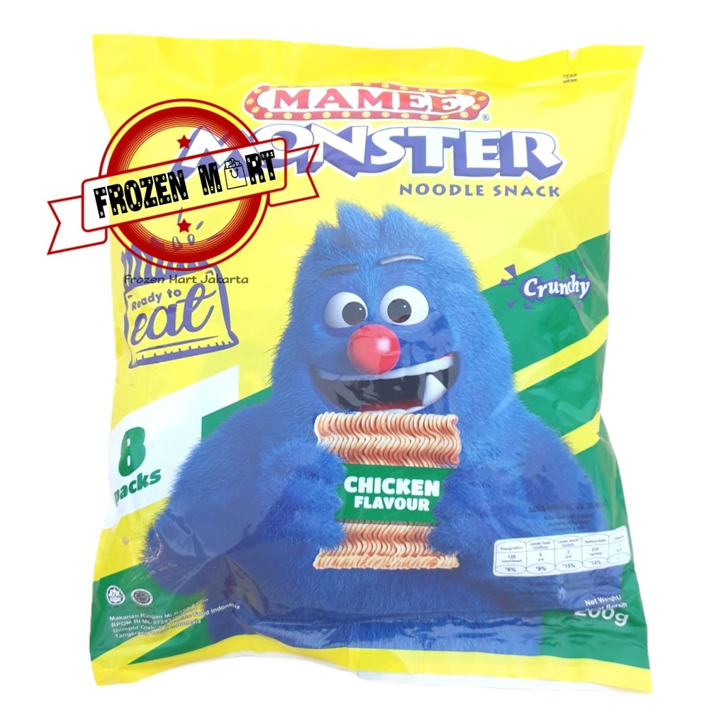 Jual MAMEE Monster Noodle Snack Chicken Flavour 200 Gr | Shopee Indonesia