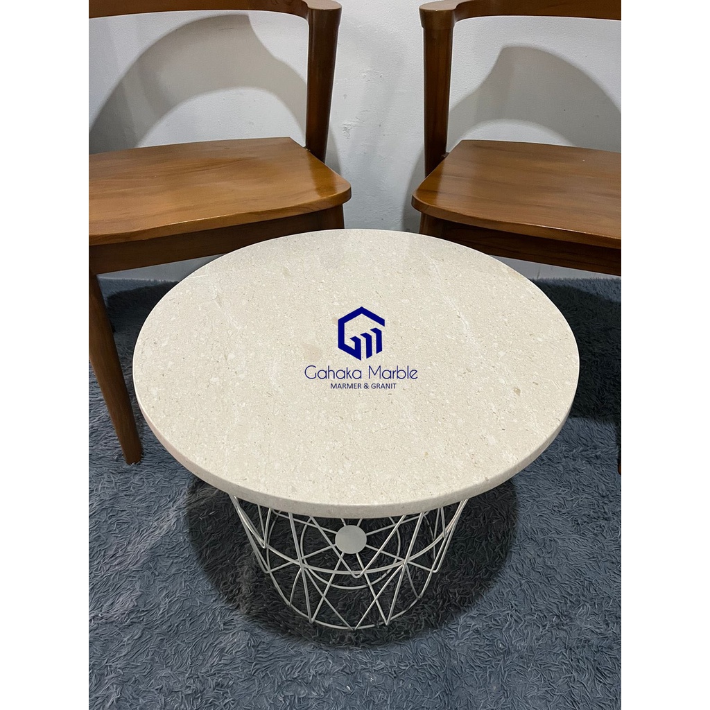 Jual Coffee Table Marble | Marble Table Top | Cream Ujung Pandang ...