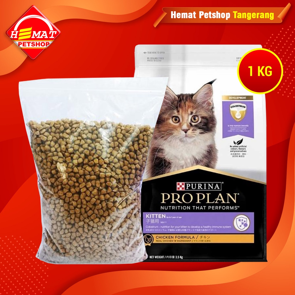 Jual Makanan Kucing Pro Plan Kitten Repack 1 Kg Cat Food Repacking ...