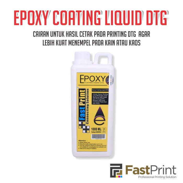 Jual Cairan Epoxy Apoxy Printer DTG Cairan Penguat Sablon 1000 ML ...