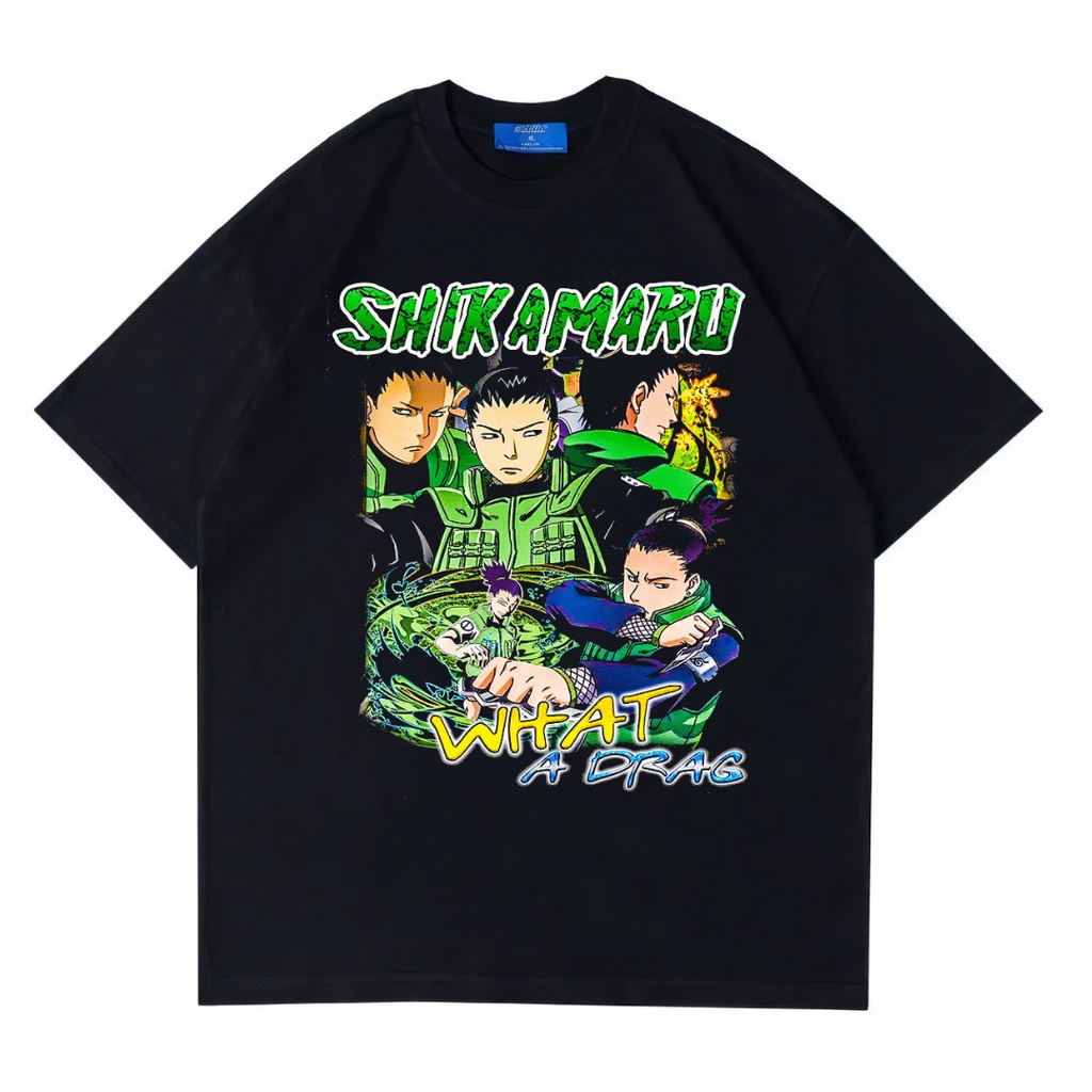 Jual Psycho Crucify "Shikamaru Nara" Oversized T-Shirt | Black | Kaos ...