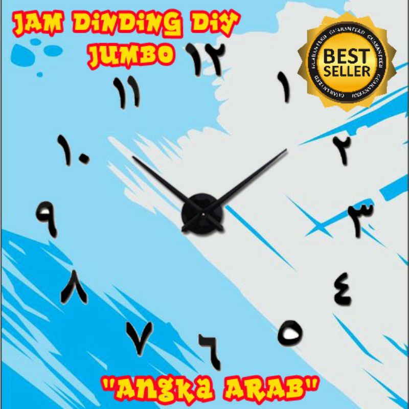 Jual JAM DINDING DIY (Angka ARAB) ukuran Jumbo (MURAH & KREATIF ...