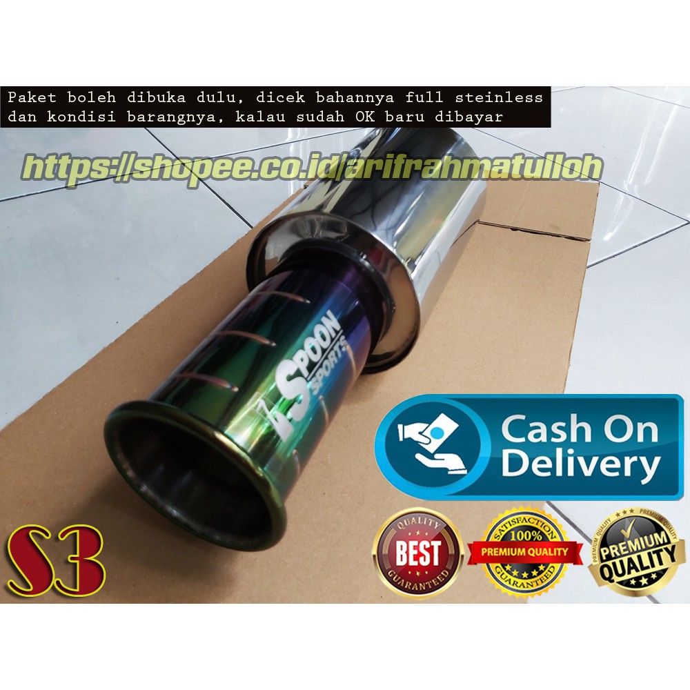 Jual Knalpot Racing Mobil Spoon Sport NGEBASS Honda Jazz Ayla Agya Brio ...