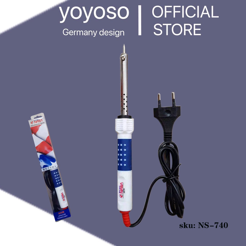 Jual Alat Solder Listrik 40W NASA Soldering Iron 40 Watt Alat Patri NS ...
