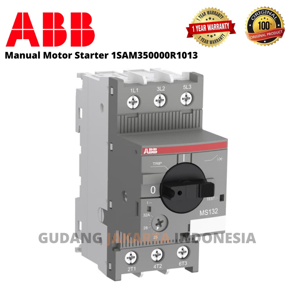 Jual ABB MS132-20 Manual Motor Starter 1SAM350000R1013 | Shopee Indonesia
