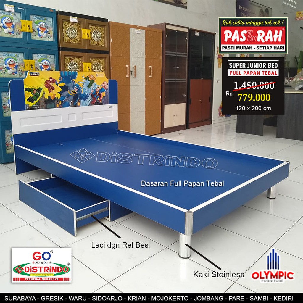 Jual Divan Kayu Olympic Ori Promo PASti MuRAH 120cm TEBAL ada Laci ...