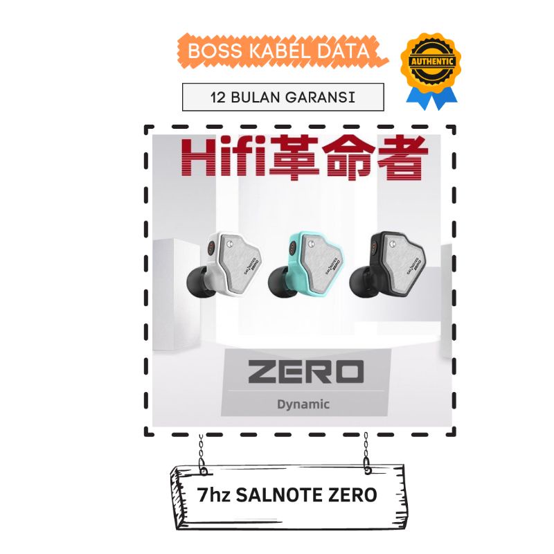 Jual 7hz Salnotes Zero In Ear Monitor 10mm HIFI Detachable Cable ...