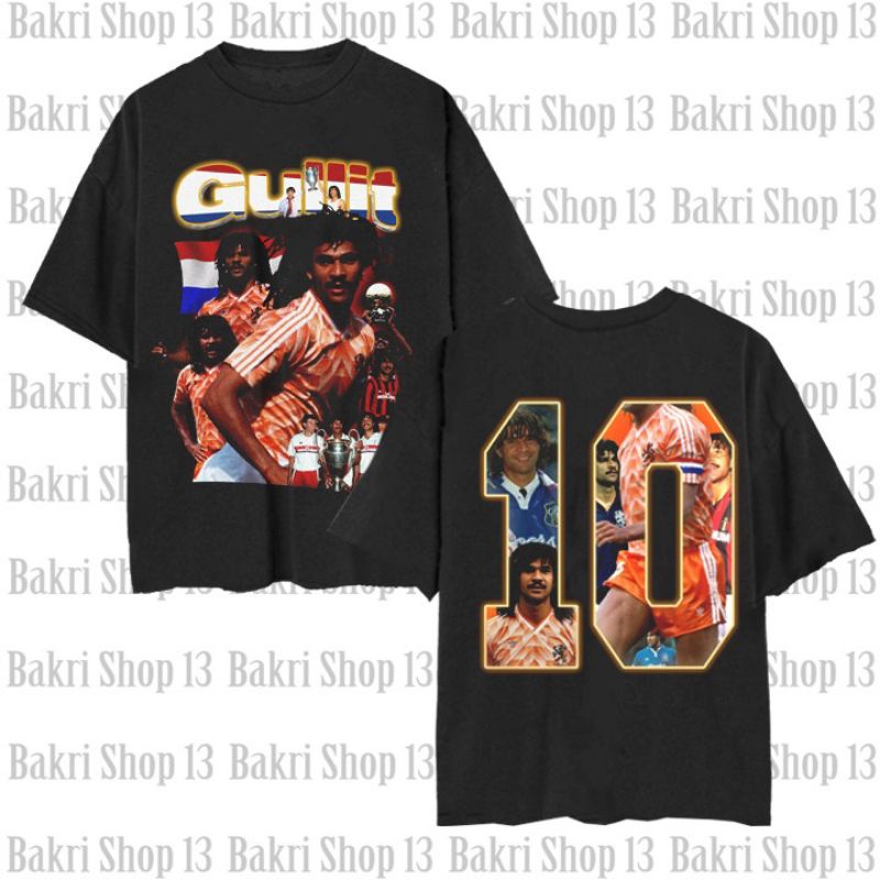 Jual Belanda Ruud GULLIT T-shirt/Kaos Bola Vintage Wash Ruud Gullit ...