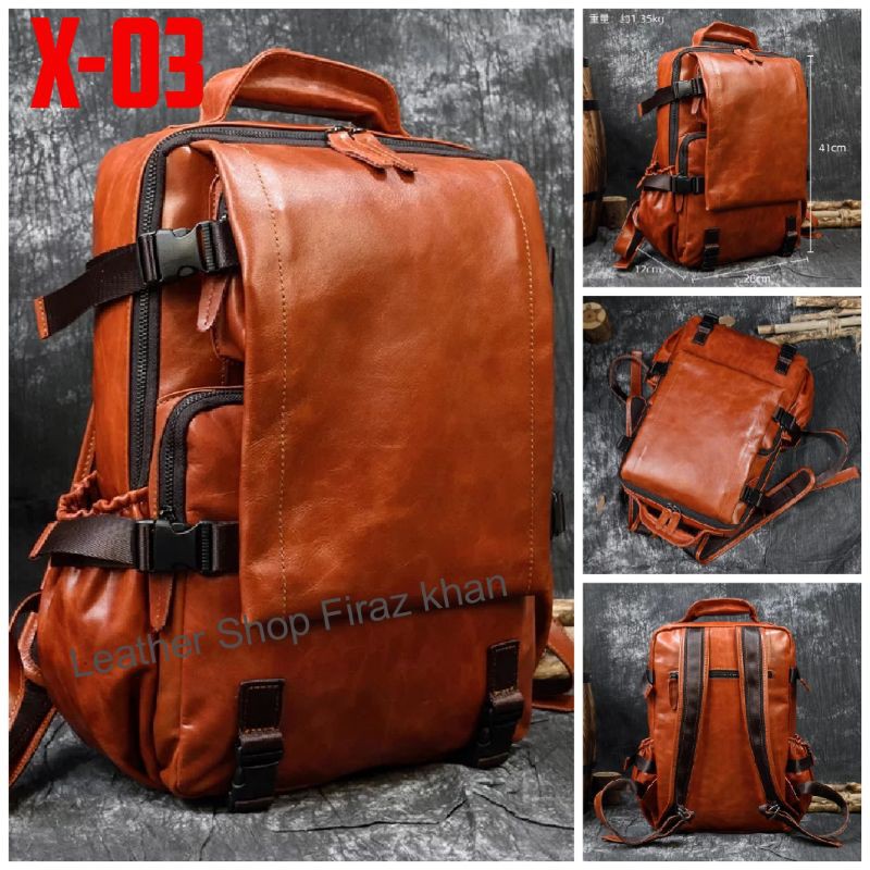 Jual tas ransel pria kulit sapi asli / tas laptop ransel baru | Shopee ...