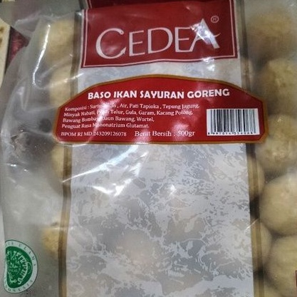 Jual bakso ikan sayuran goreng merek cedea 500gr | Shopee Indonesia