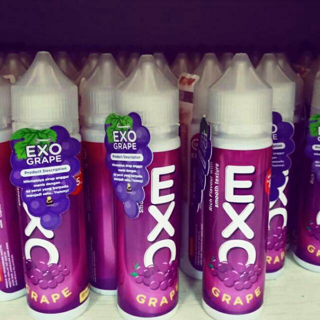 Jual LIQUID EXO GRAPE 60ml NIK 3ml ( AUTHENTIK ) | Shopee Indonesia