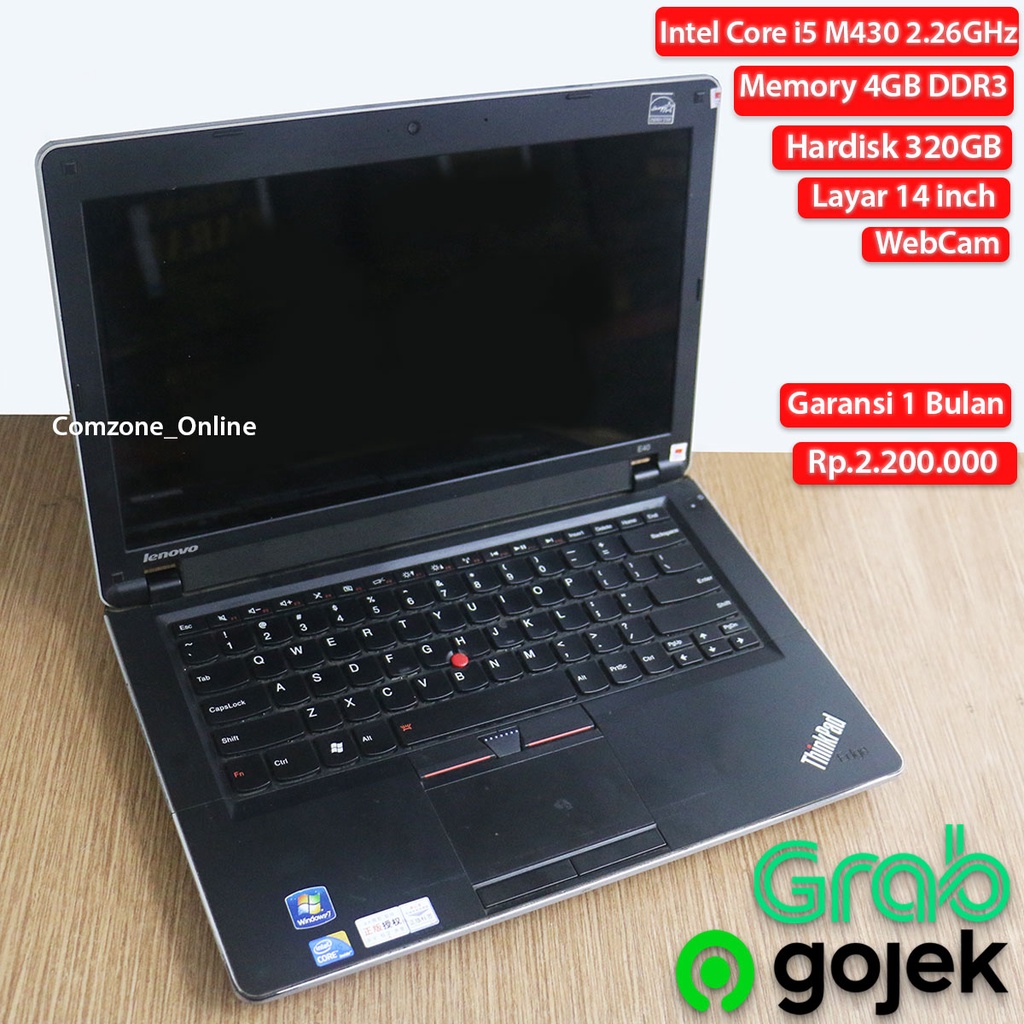 Jual Laptop Bekas Lenovo ThinkPad Edge E40 Core i5 4GB 320GB Camera NBLEN3 | Shopee Indonesia