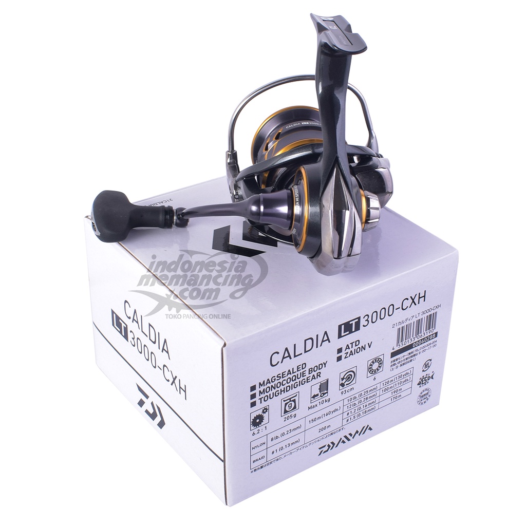 Jual Reel Spinning Daiwa Caldia LT 2021 3000 | 3000CXH | 3000XH | 4000CXH | Shopee Indonesia