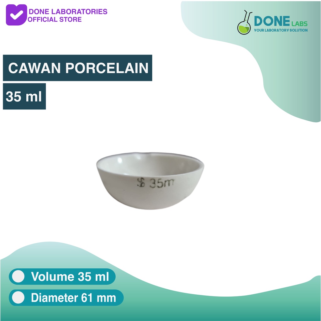 Jual Cawan Porselain Laboratorium (35, 60, 125,150, 400, 500 ml ...