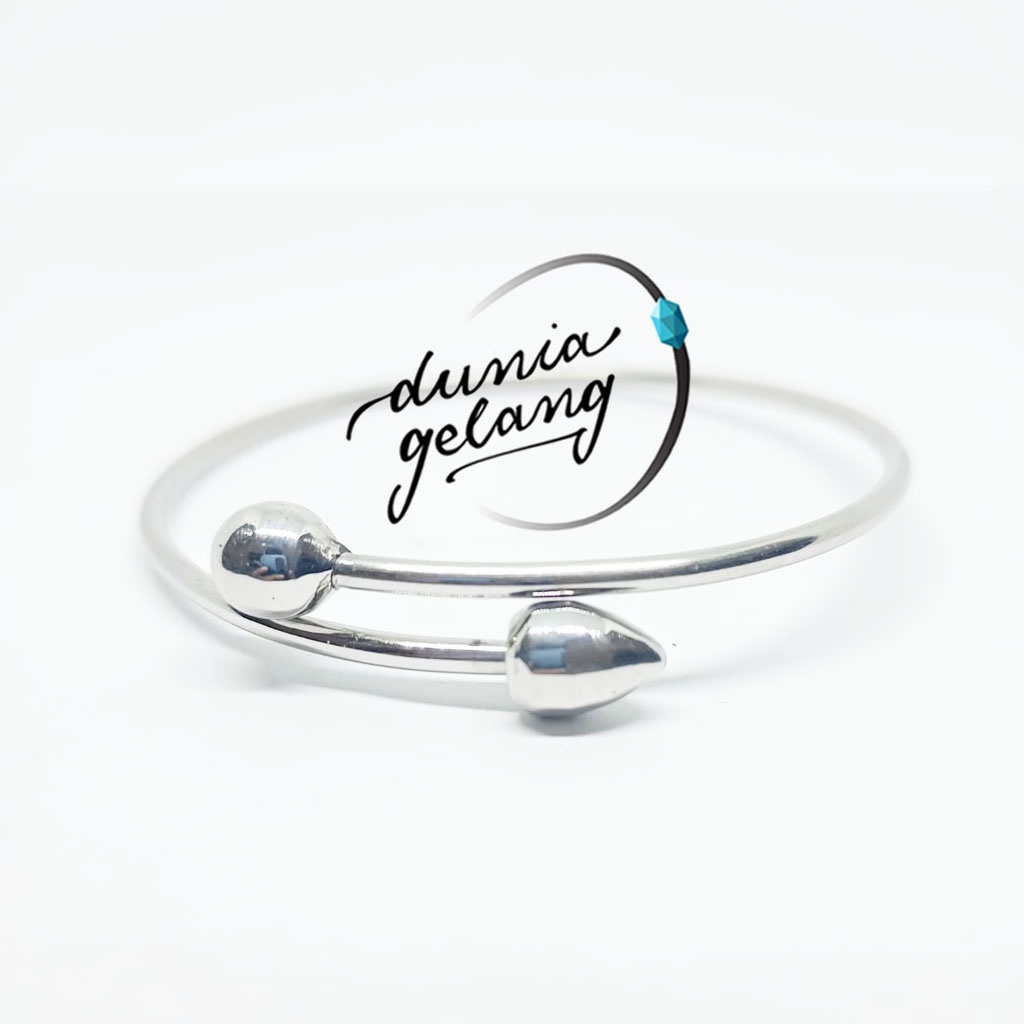 Jual Gelang Baja Bola Kerucut Anti Karat Anti Luntur Pria Dgbj | Shopee ...