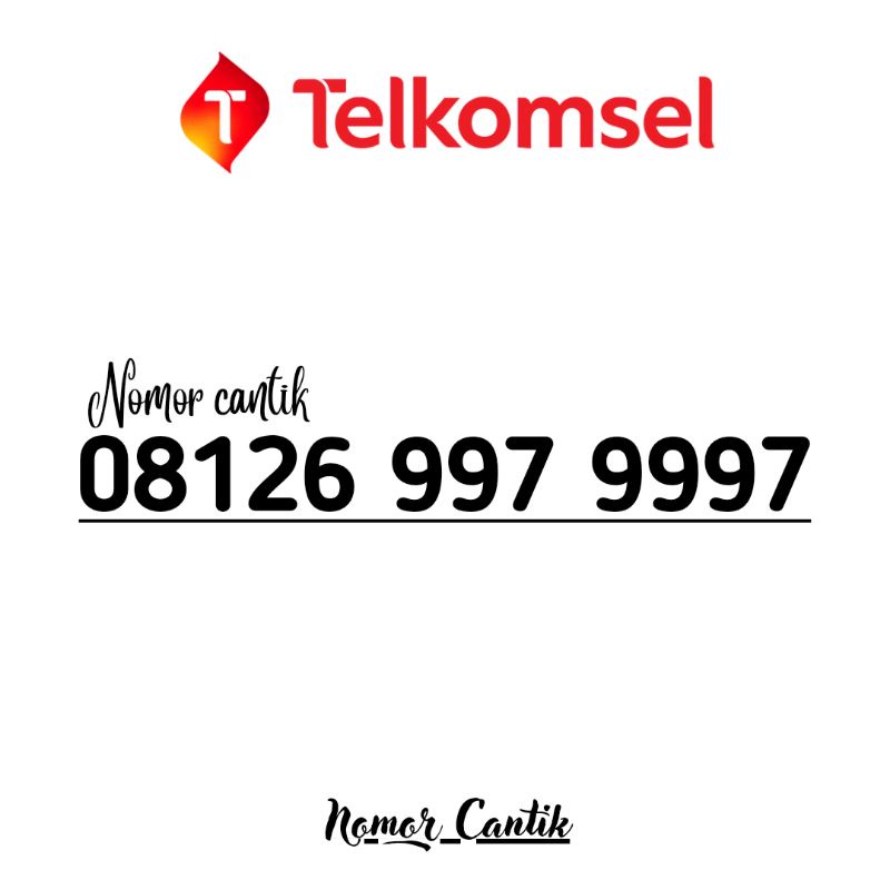 Jual kartu perdana nomor cantik simpati minimalis telkomsel 0812 997 9997 99997 999997 mudah di ...