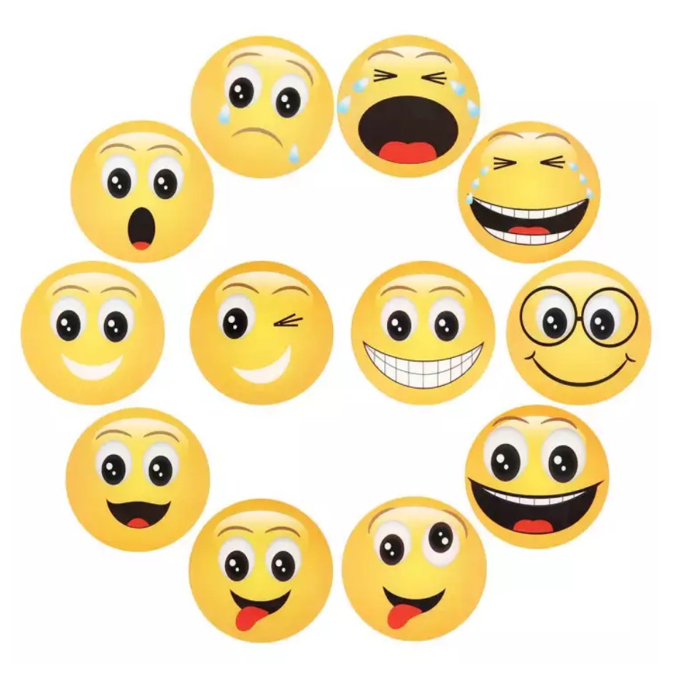 Jual AMS177 STIKER SENYUM / STIKER NANO SMILE / STIKER BULAT DOUBLE TIP ...