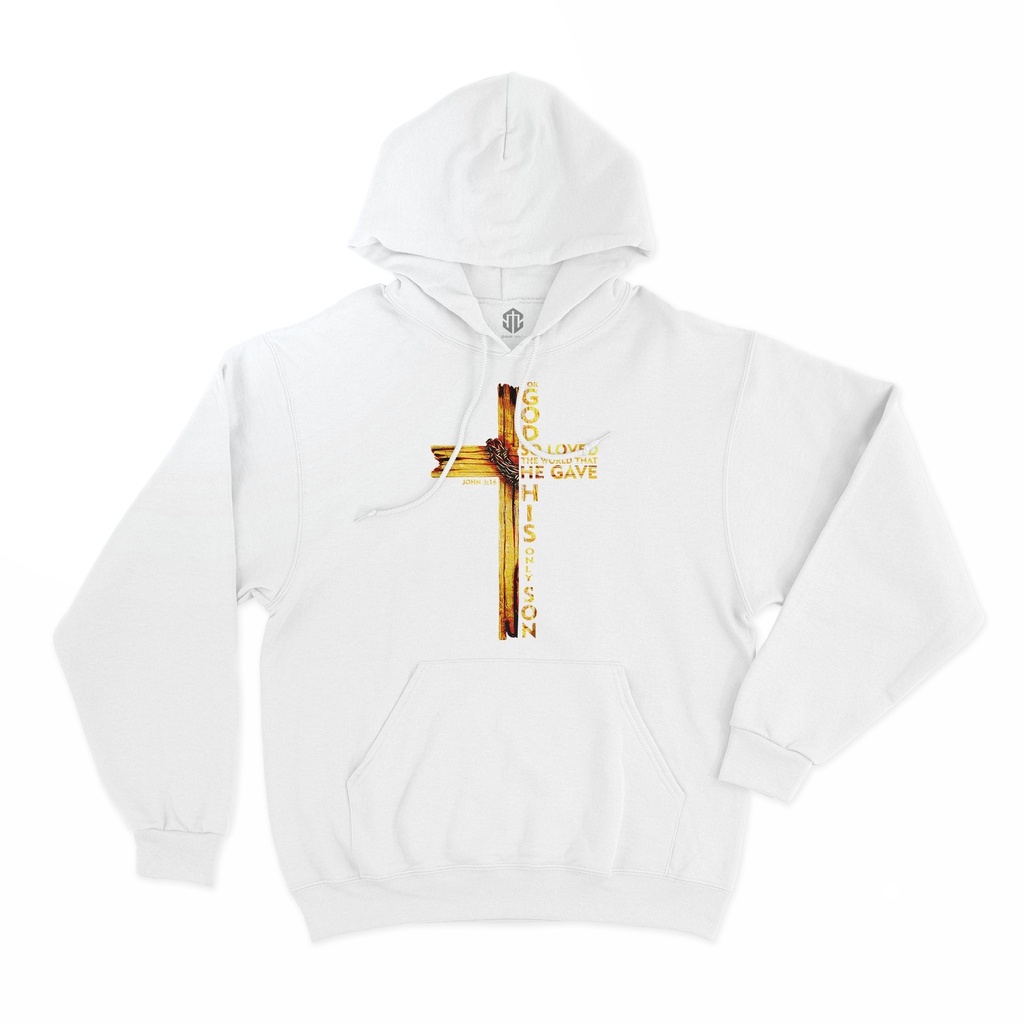 Jual Hoodie Rohani Kristen Salib Jhon 3:16 | Jeslov Merch | Christian ...