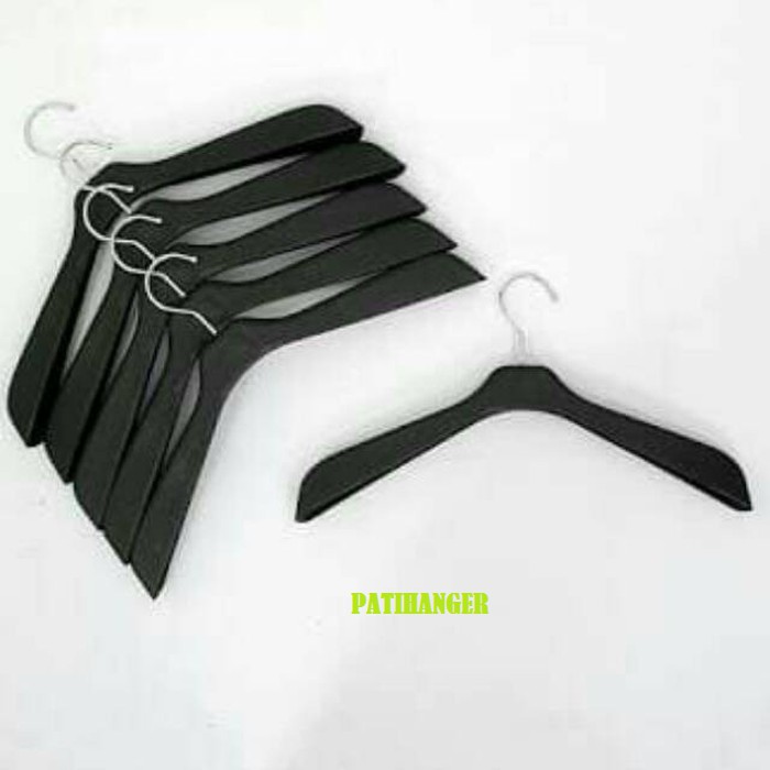 Jual Hanger 181 Hitam Dewasa ( 1Lusin ) / Hanger Jas Hitam/ Gantungan ...