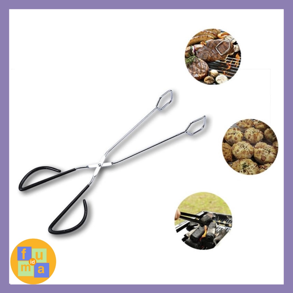 Jual Capit Jepitan Roti Model Gunting Stainless Steel / alat penjepit ...