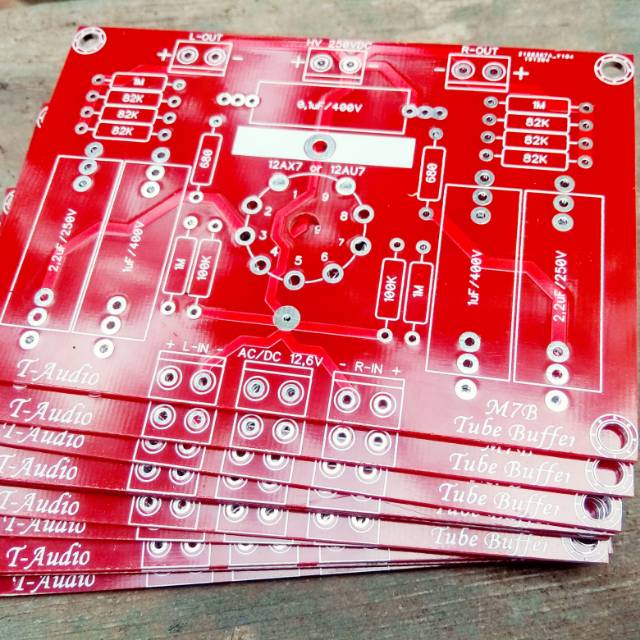 Jual PCB M7B STEREO AUDIO TUBE BUFFER 12AU7 12AX7 BASED ON MARANTZ 7 ...