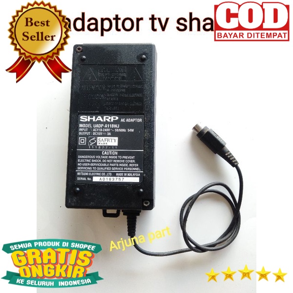 Jual Adaptor Tv Sharp 15V ( 3A ) | Shopee Indonesia