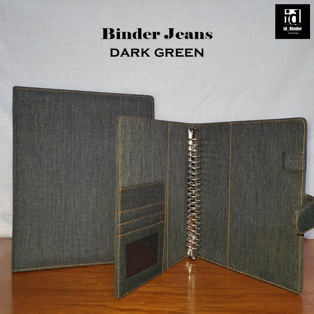 Jual BINDER BAHAN JEANS/DENIM 9 WARNA PILIHAN A5 DAN B5 | Shopee Indonesia